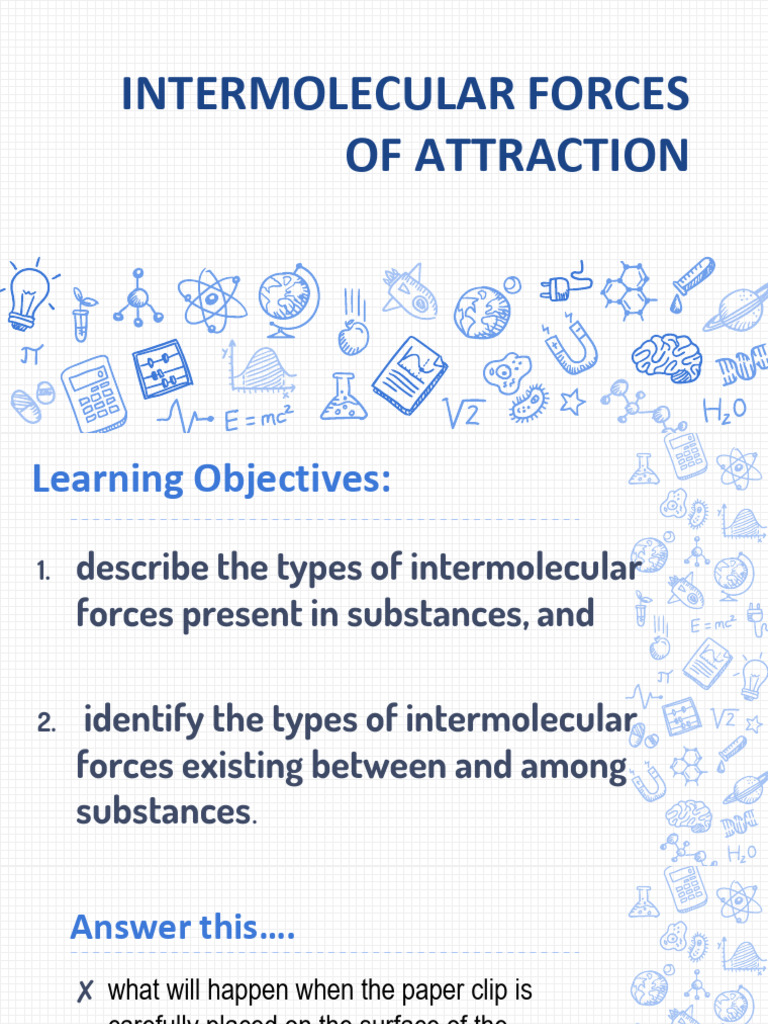 Intermolecular Forces Overview | PDF | Intermolecular Force | Chemical Bond