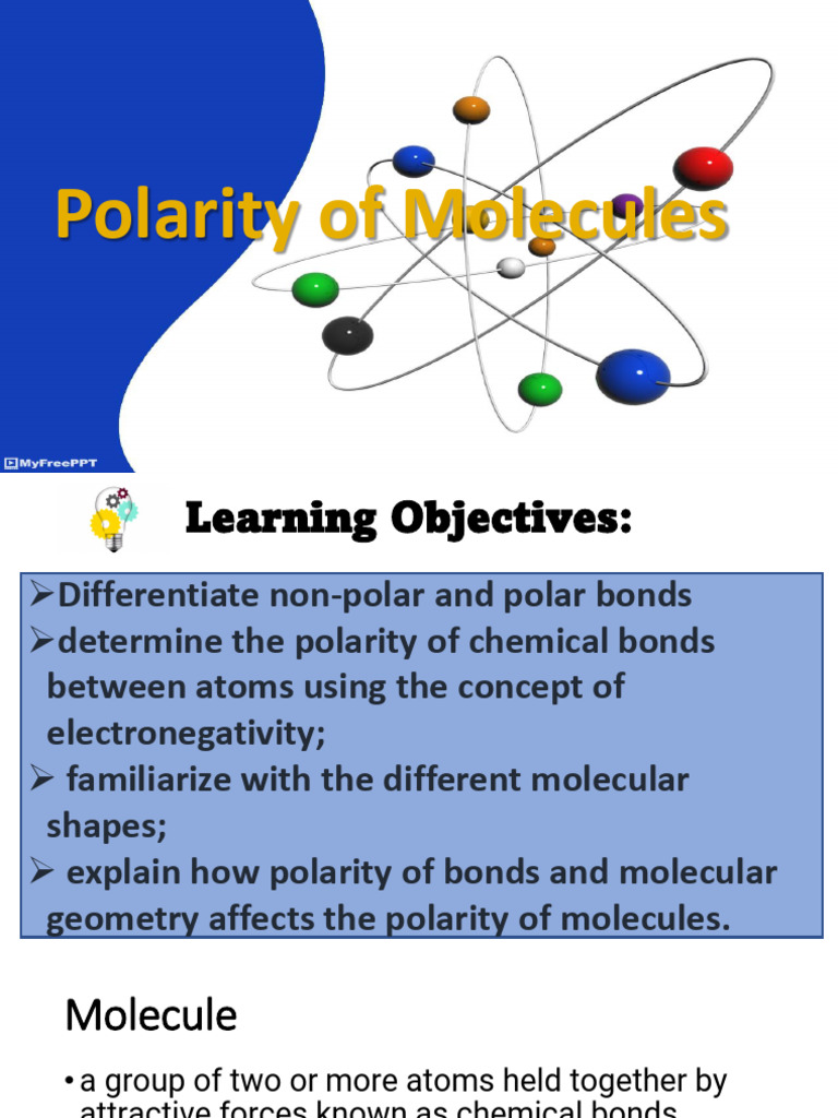 LESSON-2-POLARITY-OF-MOLECULESs | PDF | Chemical Polarity | Chemical Bond