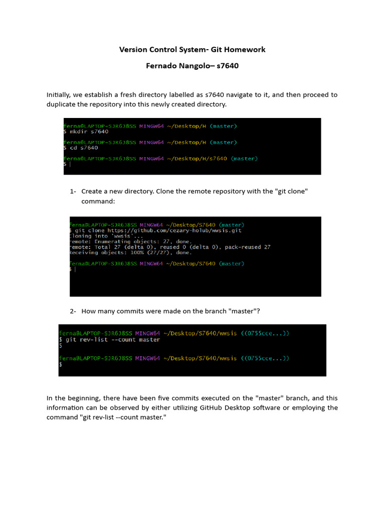 Fernando | PDF | Version Control | Operating System Technology