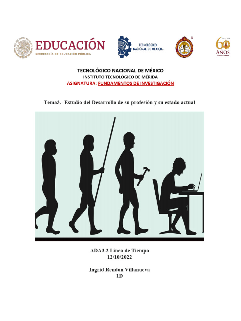ADA3.2 Línea de Tiempo - Ingrid - Rendon - Villanueva | PDF