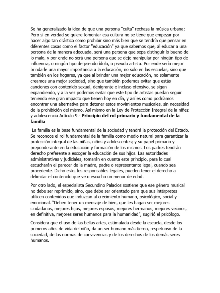 Argumento | PDF | Familia