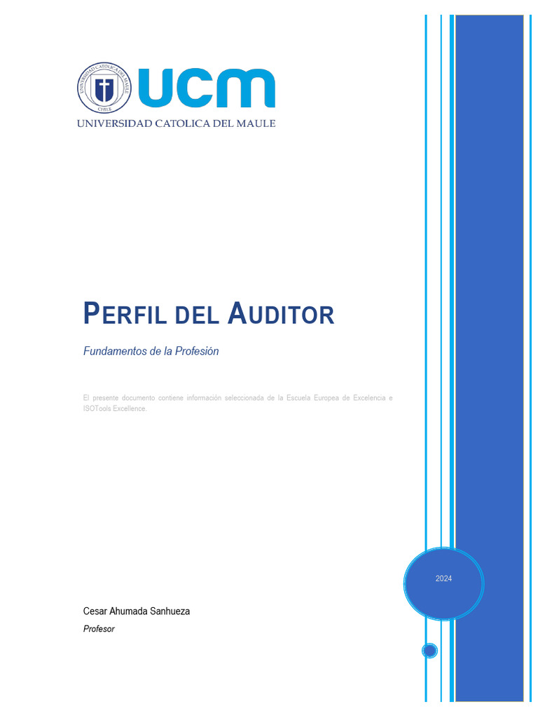 7 Perfil del Auditor | PDF | Auditoría | Contralor