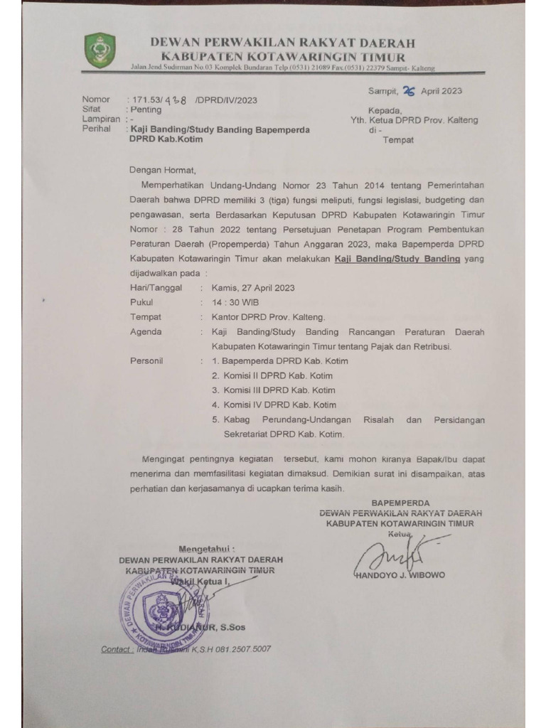 DPRD Prov - Kalteng | PDF