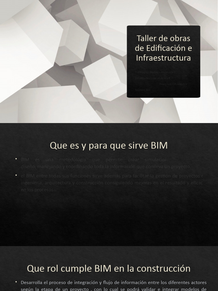 Taller de Obras de Edificación e Infraestructura | PDF