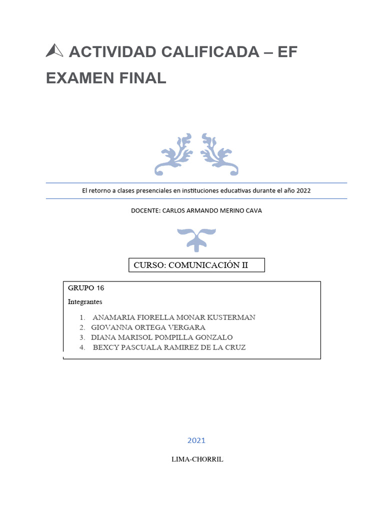 EF - Avan Ultimo | PDF