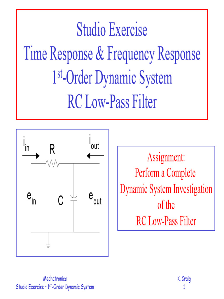 First-Order_System_2002 | PDF | Electronics | Telecommunications Engineering