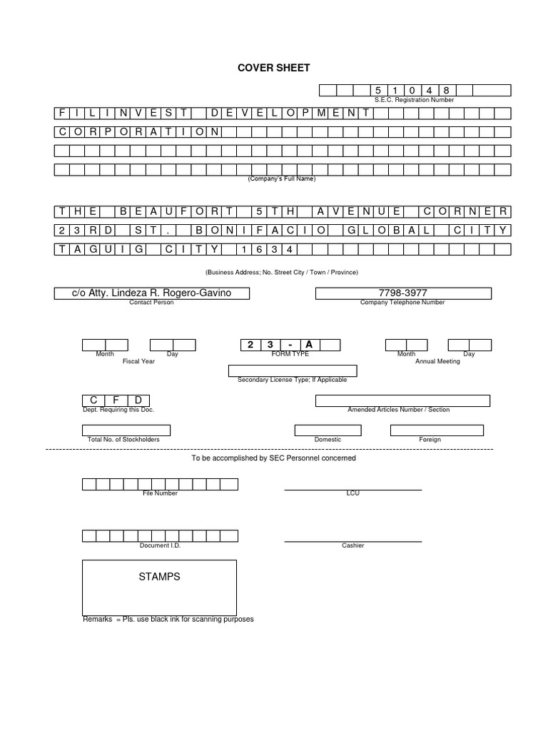 FDC - SEC Form 23A - IGY - Merged.3 - Redacted | PDF | Securities ...
