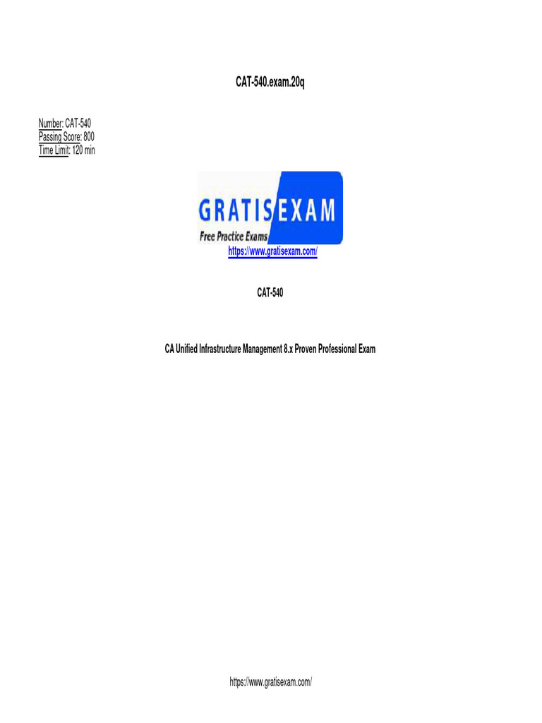 CA-Technologies Actualtests CAT-540 v2019-01-31 by Nathan 20q | PDF ...