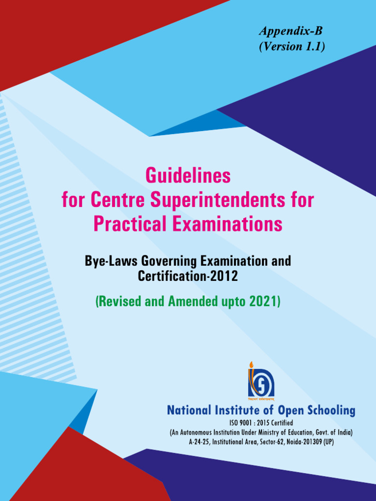 Guidelines For Centre Suptd (Practical) - Full - 04-09-2023 October ...