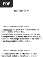 Semi-Structured Interview: A Methodological Re Ection On The ...