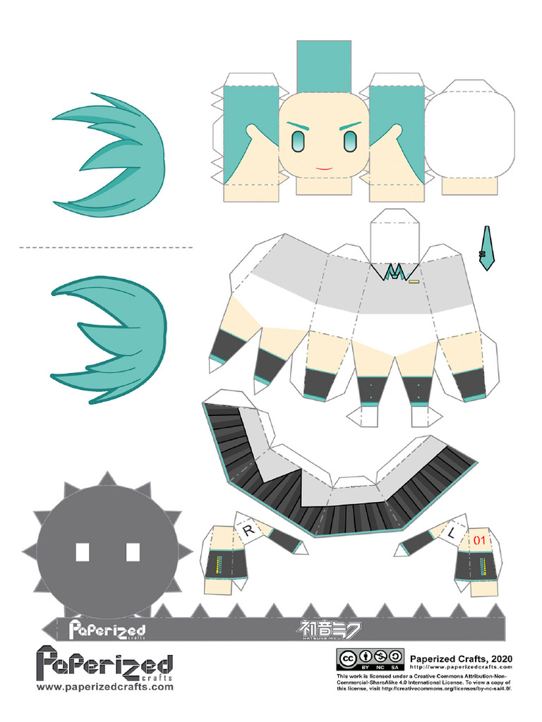 Vocaloid - Hatsune Miku Papercraft | PDF