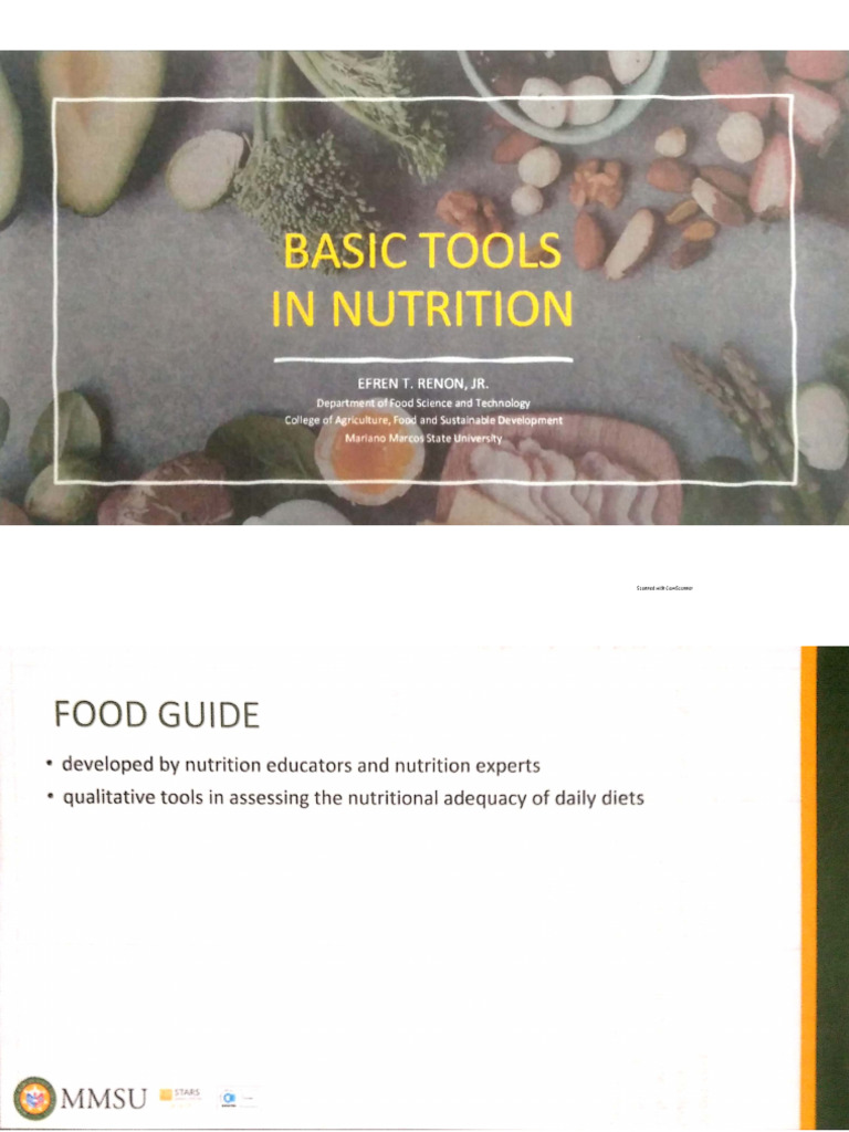 Basic Tools in Nutrition | PDF
