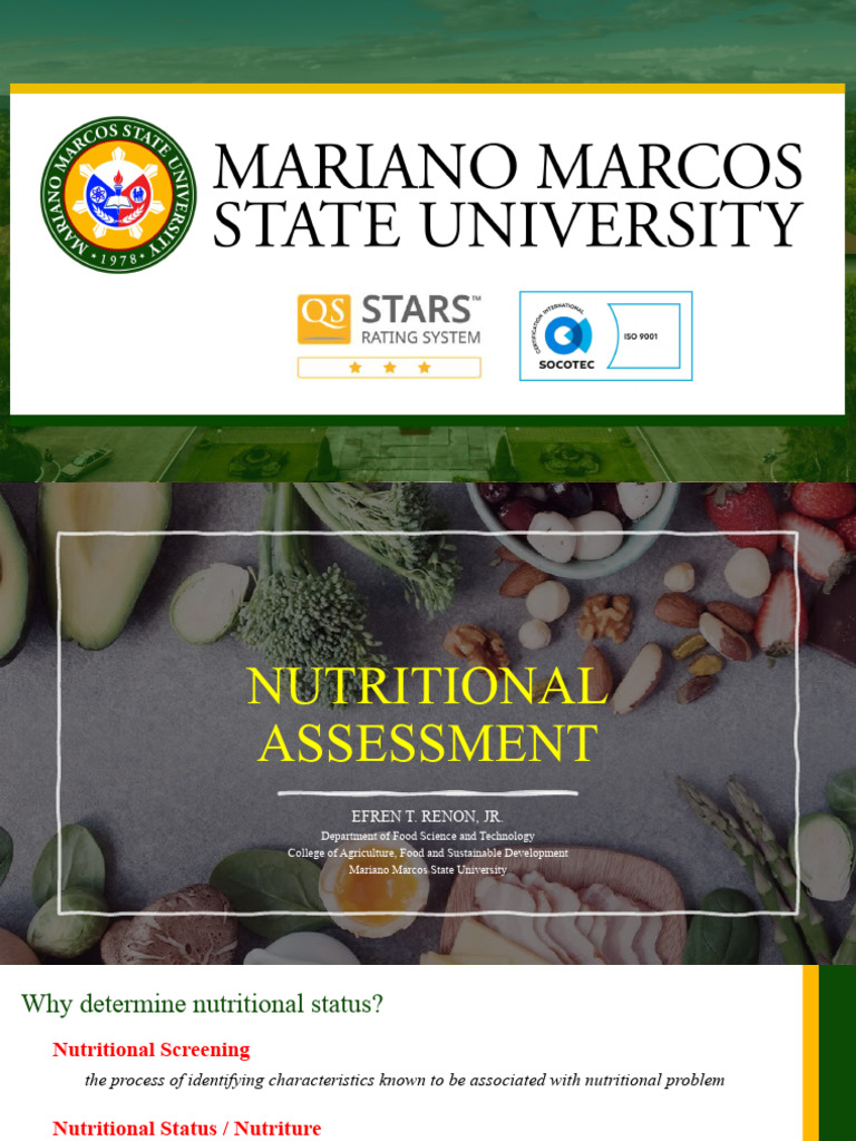 Nutritional Assessment | PDF | Nutrition | Diet & Nutrition