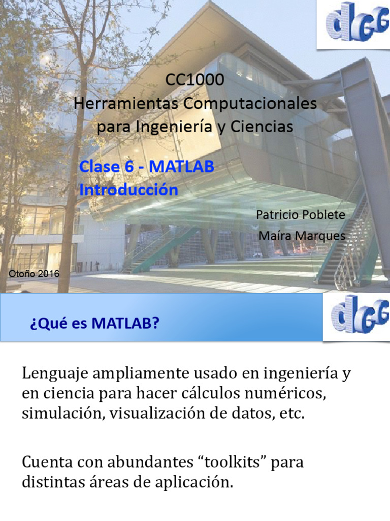 Clase 6 Matlab Introduccion | PDF | Matlab | Matemáticas