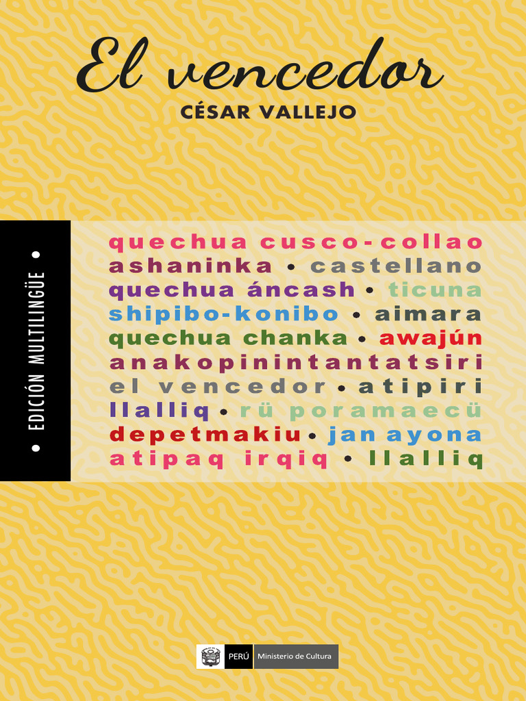 El Vencedor (Edición Multilingüe) - César Vallejo | PDF | Perú ...