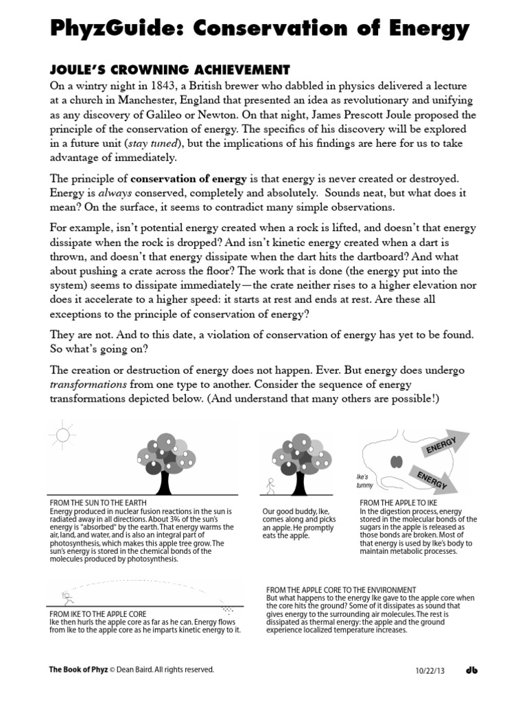G-Conservation of Energy | PDF | Kinetic Energy | Physical Quantities