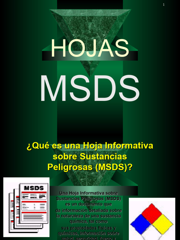 MSDS HOJA DE SEGURIDAD | PDF | Sustancias químicas
