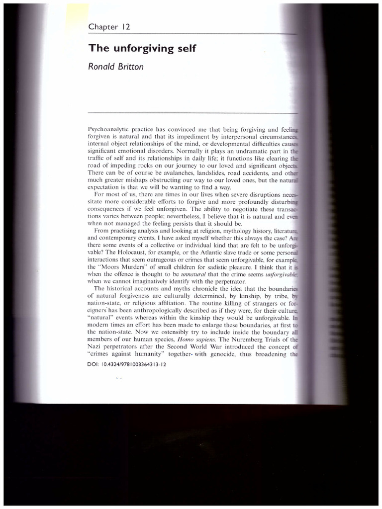 The Unforgiving Self (2023) - R. Britton | PDF