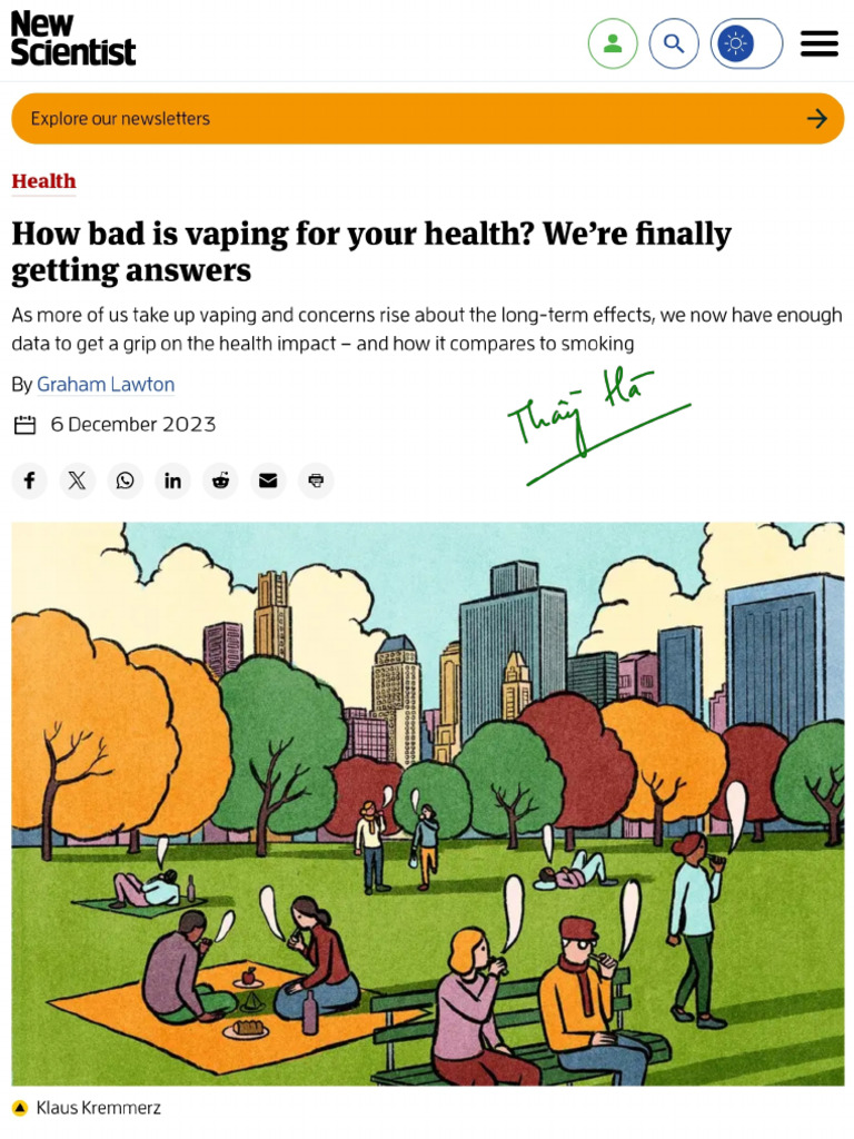 How Bad Is Vaping For Your Health - We're Finally Getting Answers | PDF