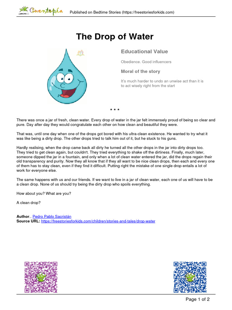 Bedtime_Stories_-_The_Drop_of_Water_-_2012-01-13 | PDF