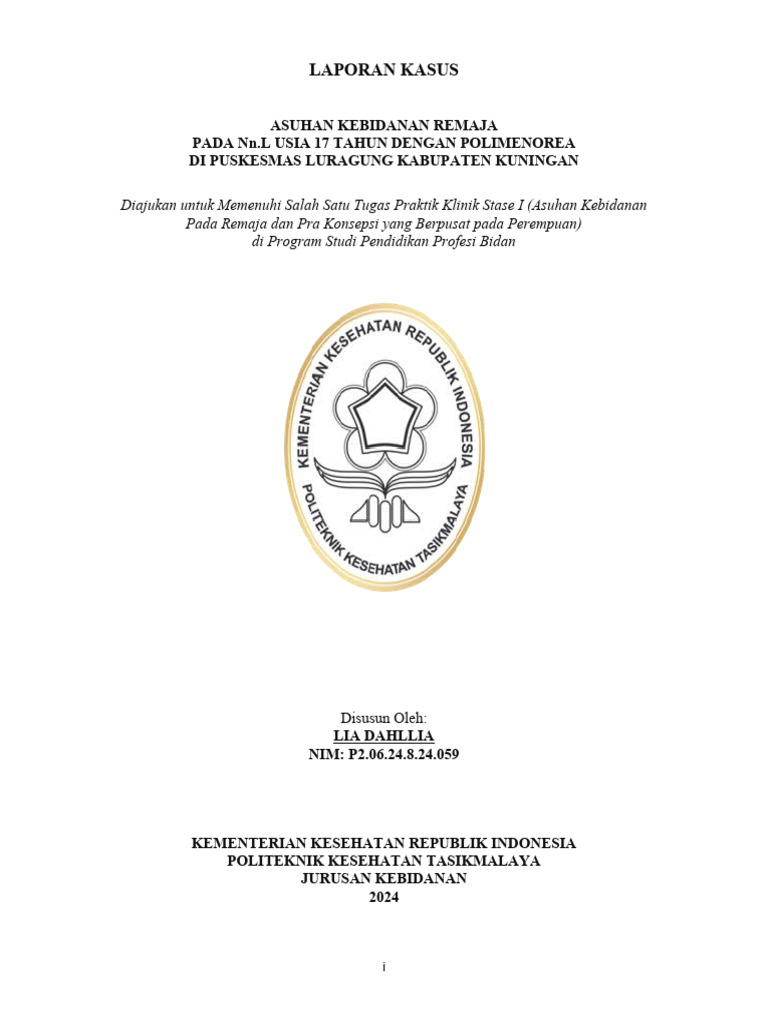 Laporan Kasus Remaja - Lia Dahlia | PDF