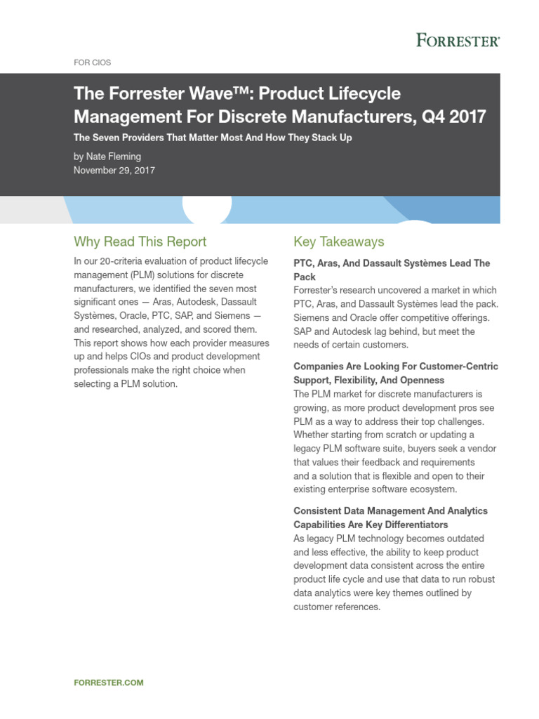 Forrester Report | PDF | Product Lifecycle | Cloud Computing