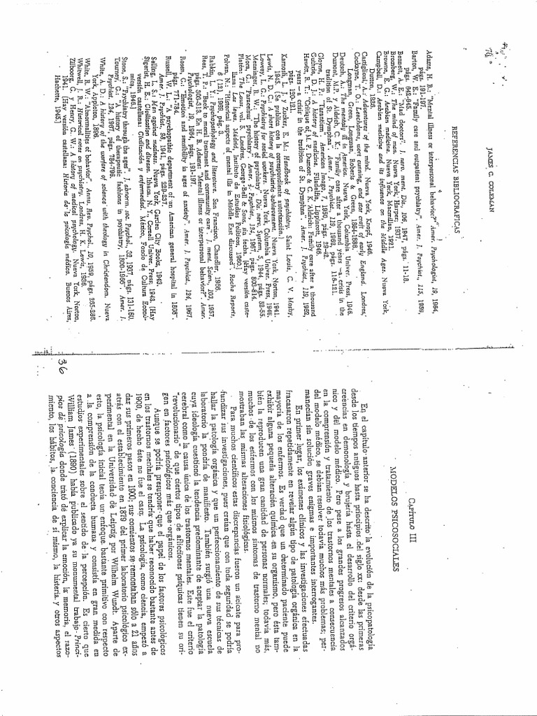 M2 T1 Coleman. Modelos Psicosociales. Cap 3 | PDF