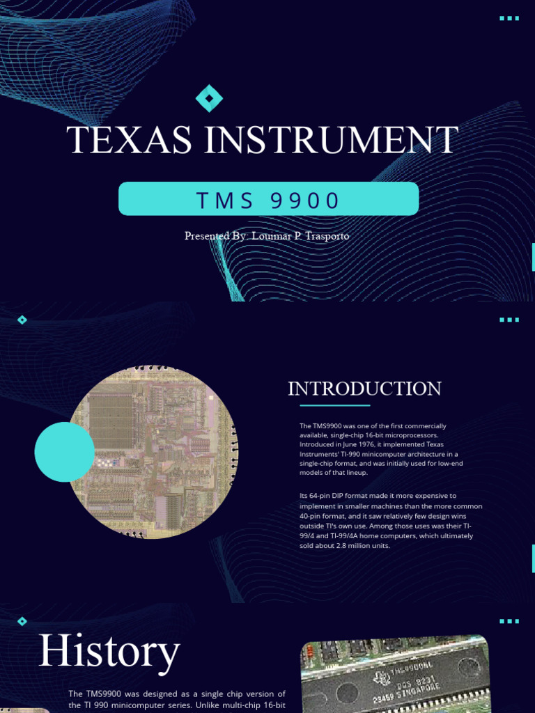 Texas Instruments TMS9900 Microprocessor Overview | PDF ...