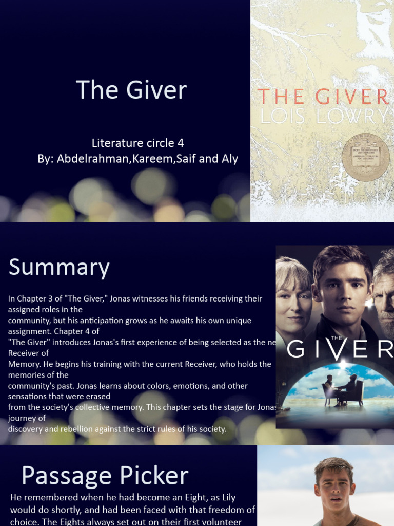 The Giver | PDF | The Giver | Behavioural Sciences