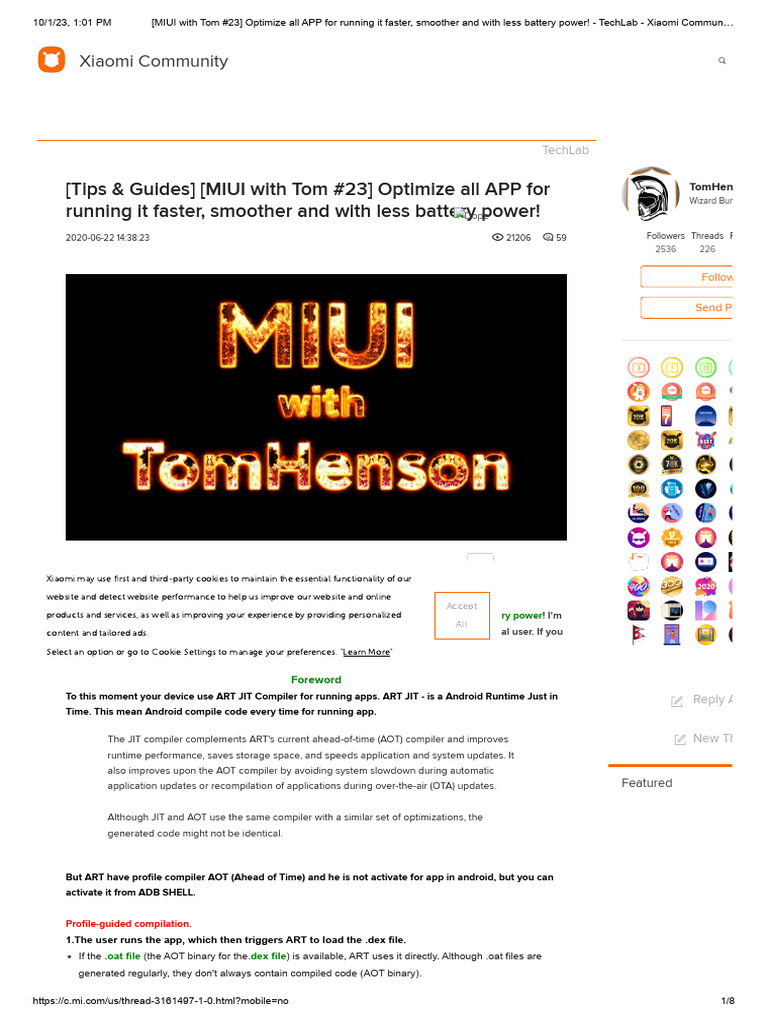 MIUI App Optimization Guide | PDF | Mobile App | Android (Operating System)