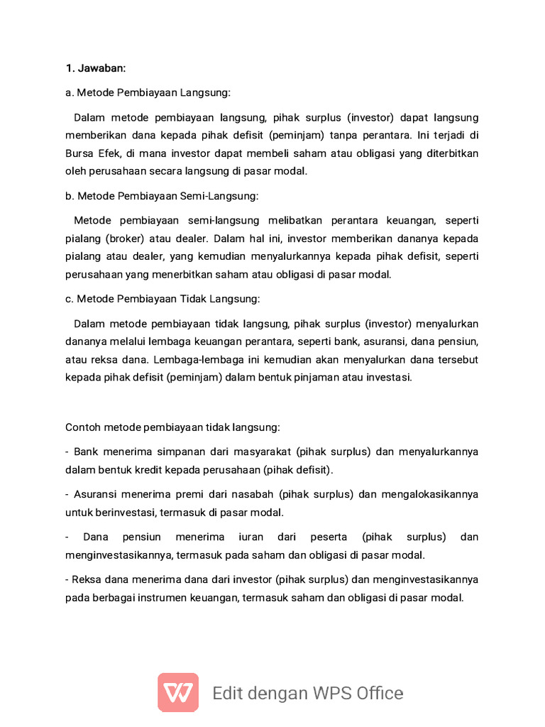 EKSI4205 - Bank & Lembaga Keuangan Non Bank | PDF