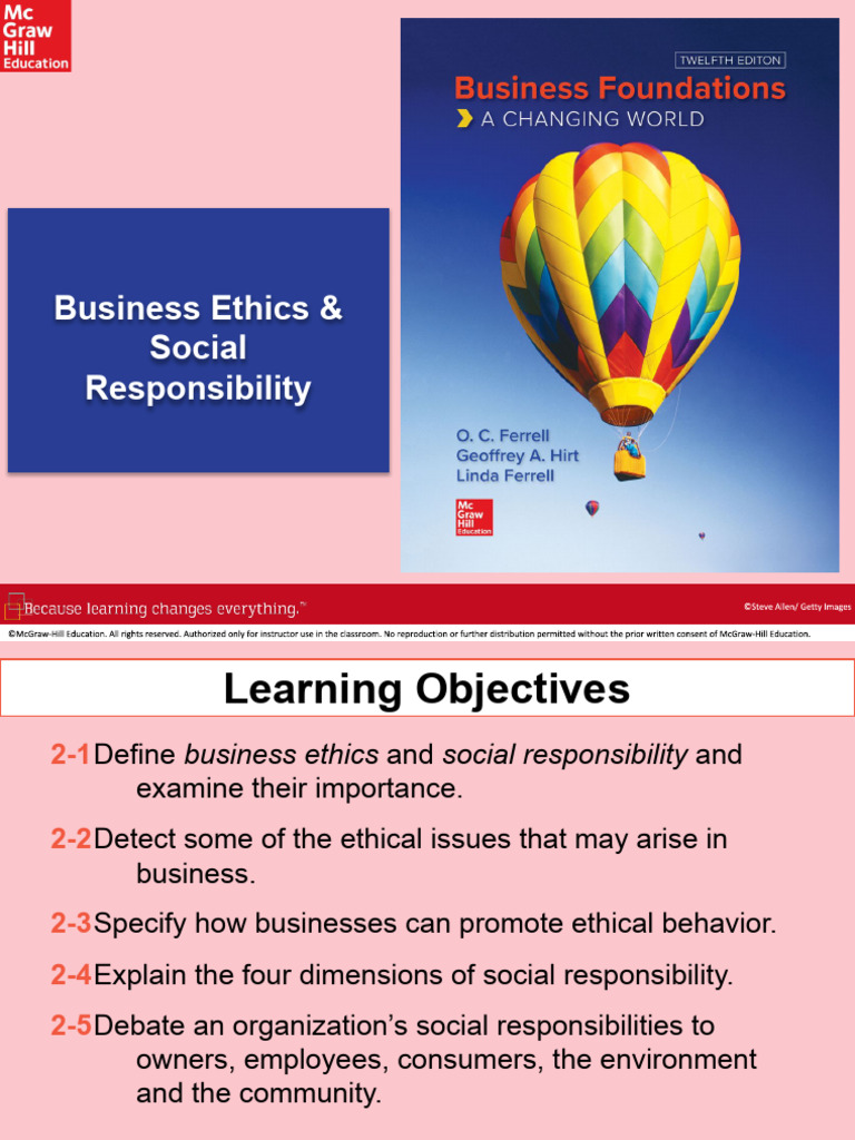 Topic 2 Business Ethics & Social Responsibility | PDF | Corporate ...