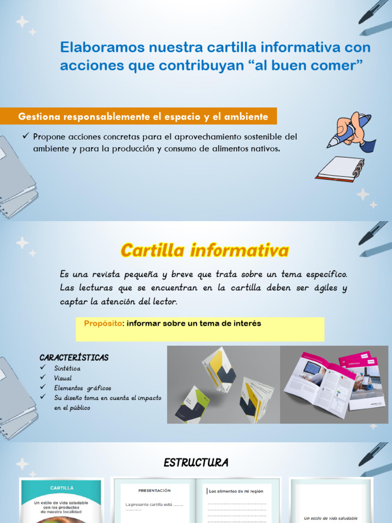 Elaboramos Nuestra Cartilla Informativa - 3y 4 | PDF