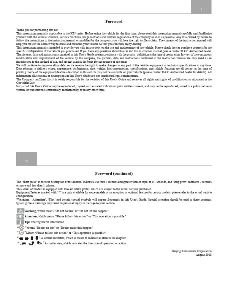 X55-User-Manual-English-201908 | PDF | Seat Belt | Airbag