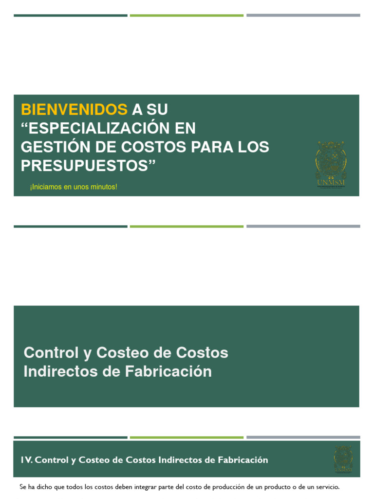 Cif - Costo Indirectos de Fabricación | PDF | Costo | Presupuesto