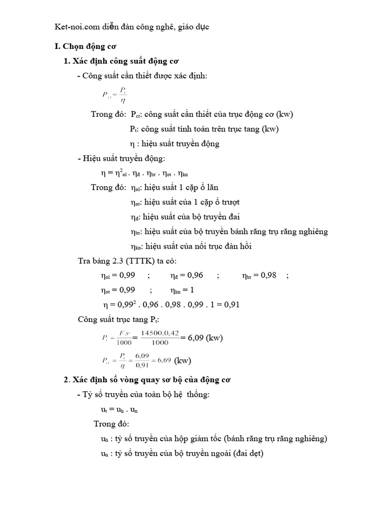 CNCTM Thiet Ket Hop Giam Toc 1 Cap Banh Tru Rang Nghieng | PDF