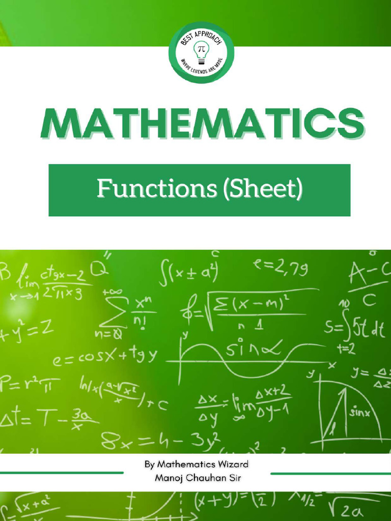 000 All in One Functions | PDF | Function (Mathematics) | Mathematical Logic