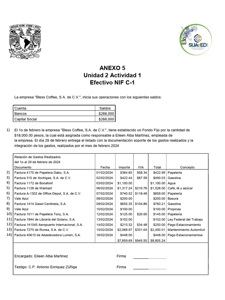 Anexo 5 | PDF | Contabilidad | Negocios económicos