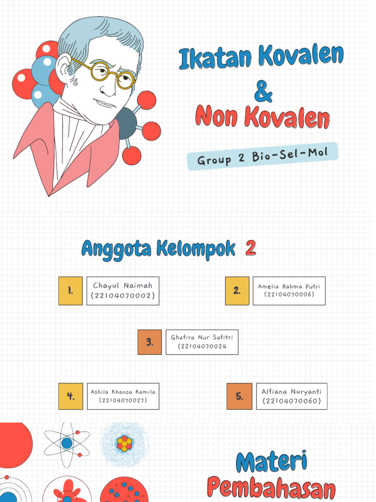 Jenis-Jenis Ikatan Kovalen dan Non-Kovalen | PDF