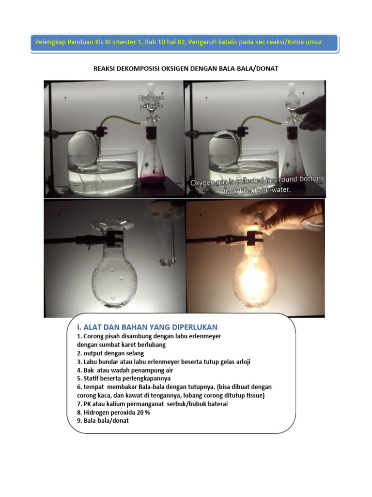 Dekomposisi Oksigen dengan Bala-Bala | PDF | Griya & Taman