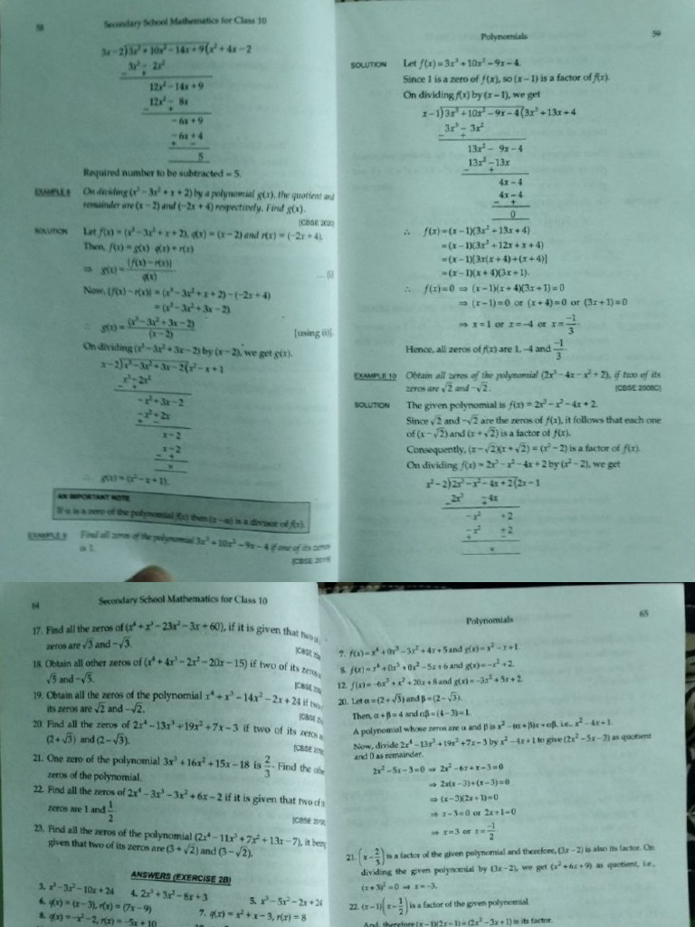 Class10 Maths by Amit Kumar | PDF