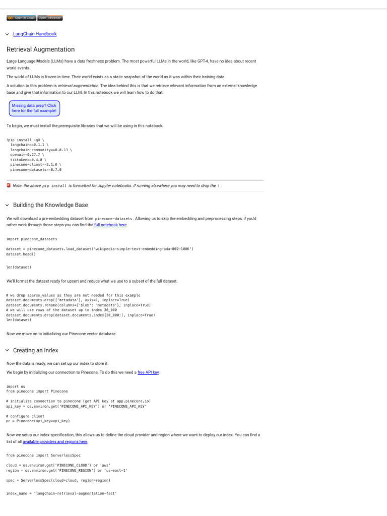 LangChain Retrieval Augmentation Guide | PDF | Computing | Information Technology Management