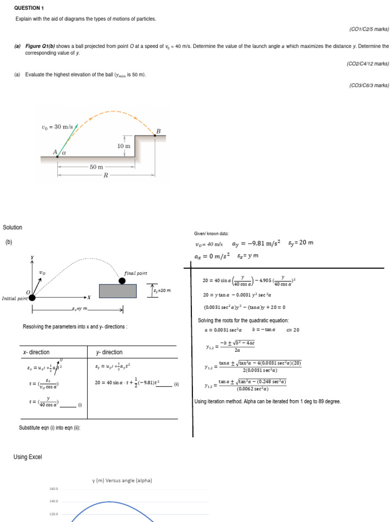 Assignment Dynamics - Solution - PDF | PDF | Acceleration | Velocity