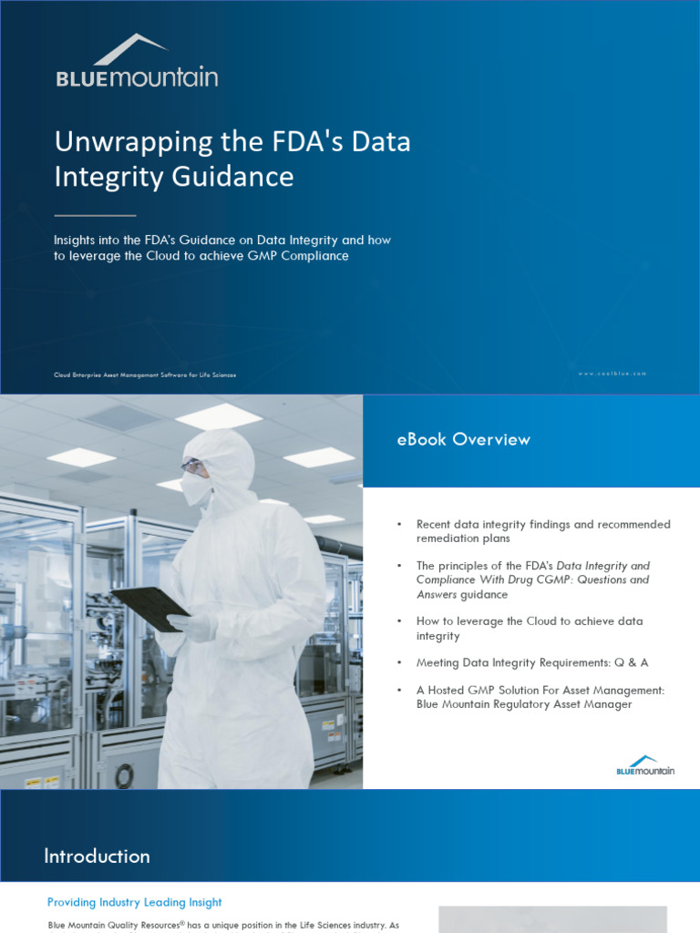 Unwrapping The FDAs Data Integrity Guidance Ebook | PDF | Cloud ...
