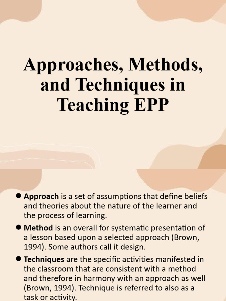 EPP | PDF | Learning | Teachers