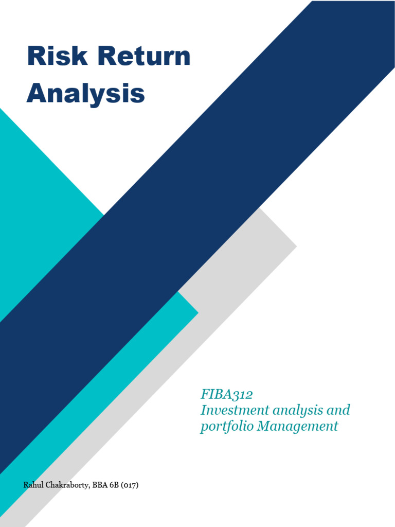 Risk Return Analysis | Download Free PDF | Sharpe Ratio | Investing