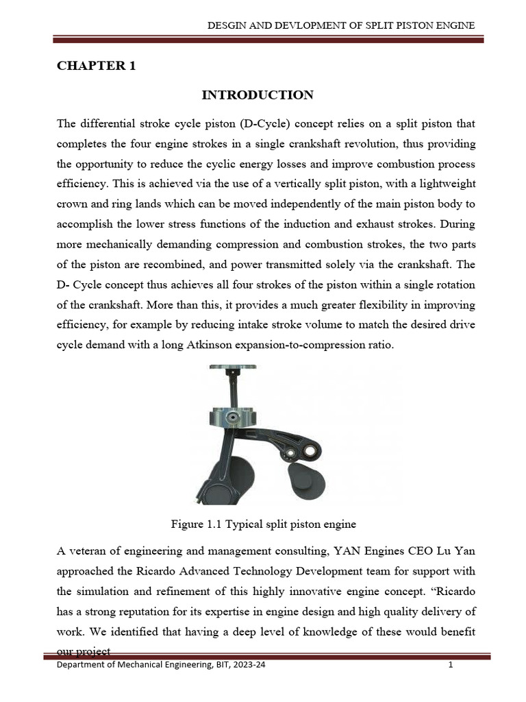 Final Engine Project Pdf Internal Combustion Engine Engines