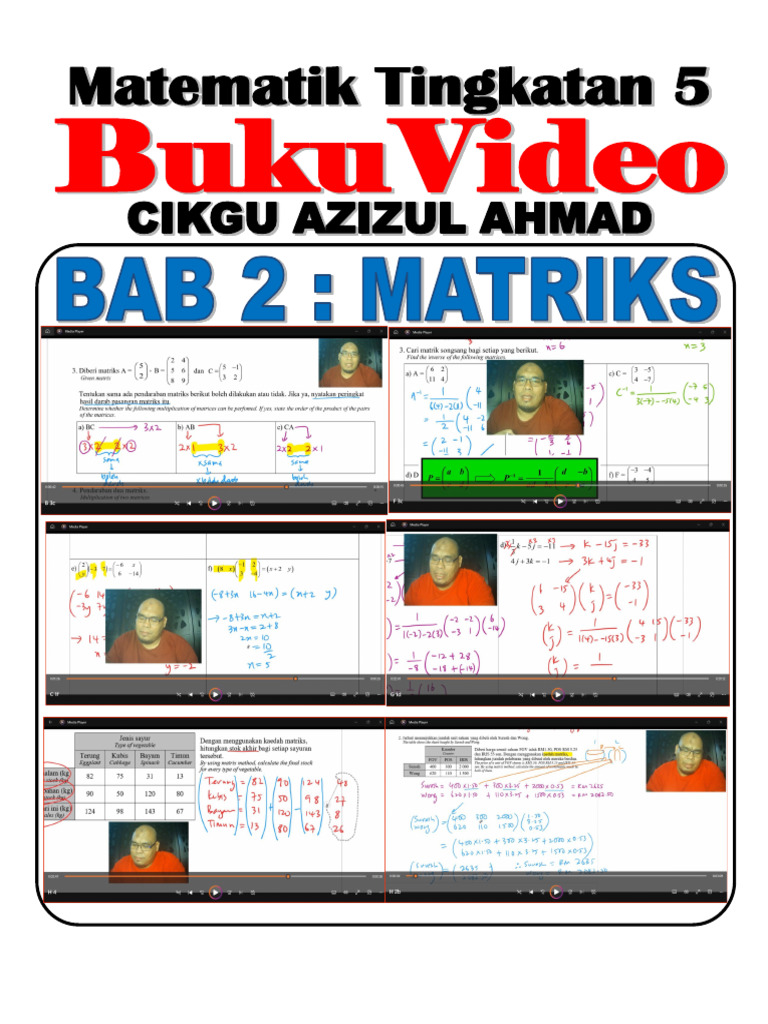 F5 Bab 2 MATRIKS VI | PDF | Matrix (Mathematics) | Mathematical Concepts
