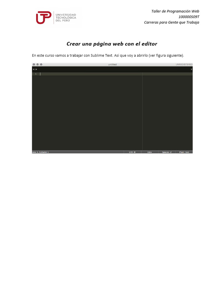 U1 - S2 - Crear Una Página Web Con El Editor | PDF | HTML | Archivo de ...