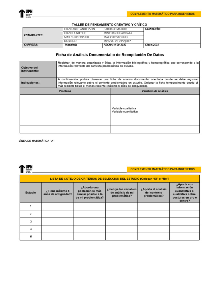 Ficha de Análisis Documental | PDF | Science